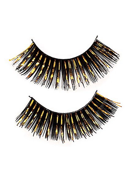 Cils longs noir-or - maskworld.com