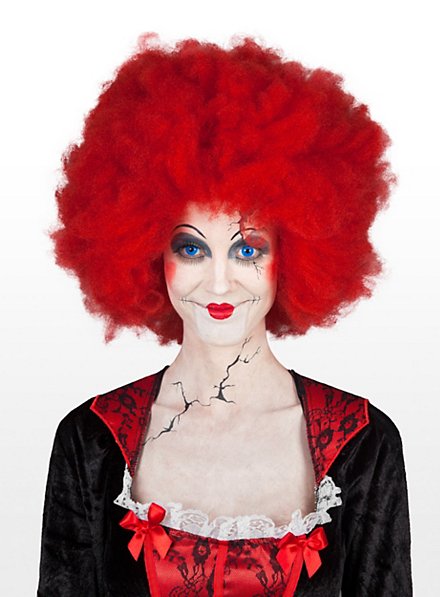 Clown Wig red - maskworld.com