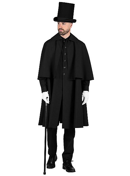 Coachman coat black - maskworld.com