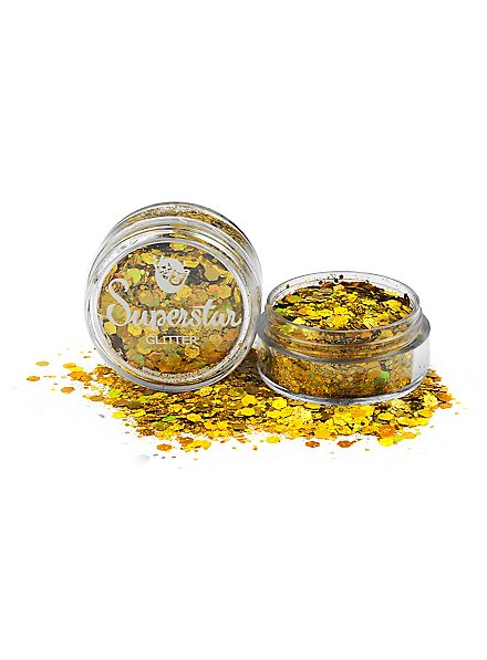 Coarse glitter laser gold 8 ml - maskworld.com