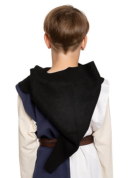 Cogulla Medieval Negra Para Niños - maskworld.com
