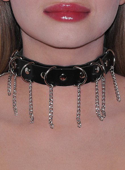 Collare con catene a tenda - maskworld.com