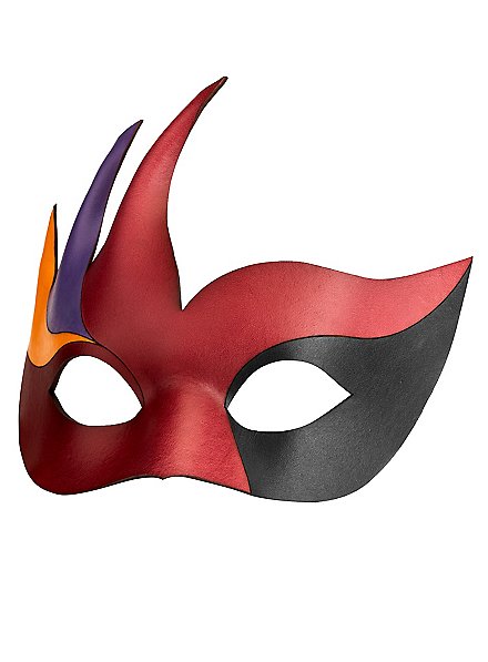 Colombina Cigno Venetian Leather Mask - maskworld.com