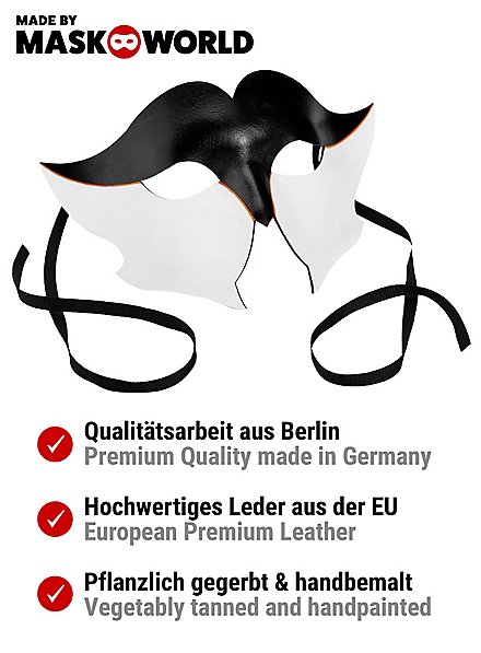 Colombina Coccola Venetian Leather Mask - maskworld.com