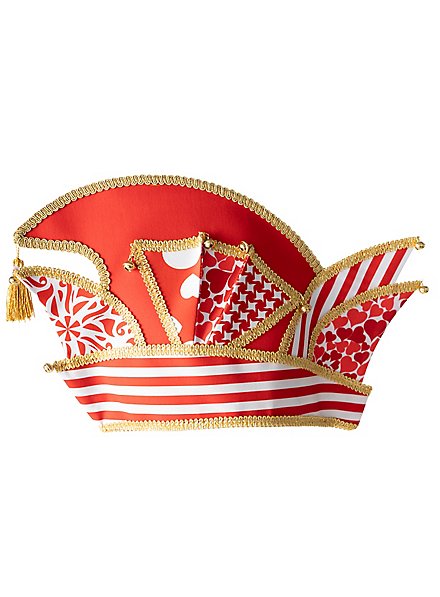 Committee cap patchwork red and white - maskworld.com