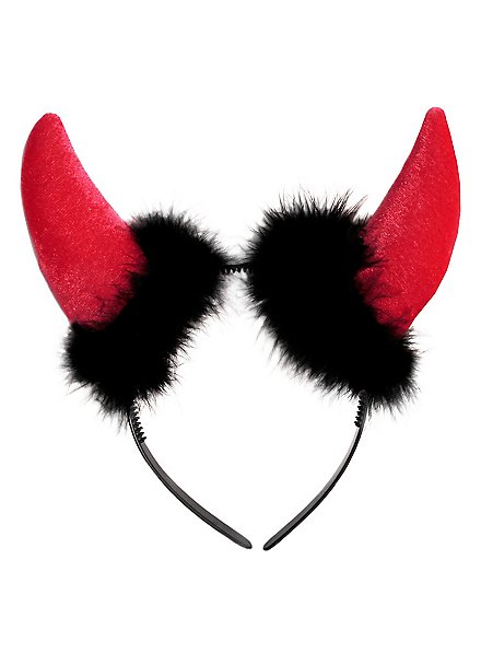 Cornes de diable en peluche - maskworld.com