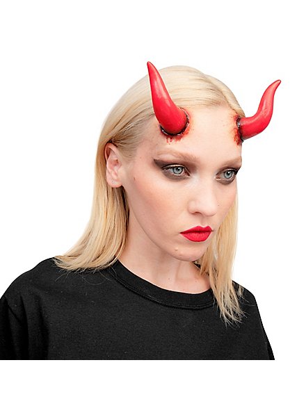 Cornes de diable rouges application latex - maskworld.com