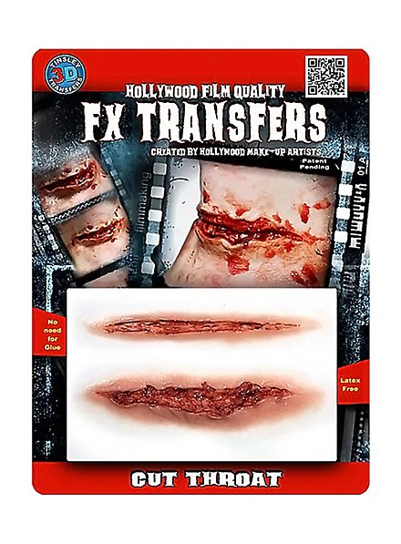 Corte De Garganta 3D FX Transfers - maskworld.com