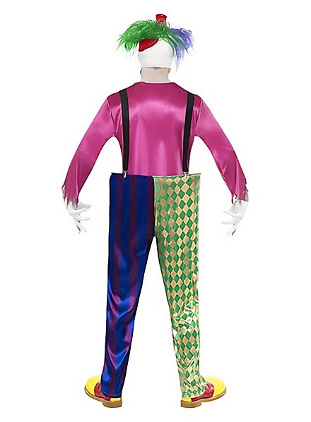 Costume da clown assassino colorato - maskworld.com