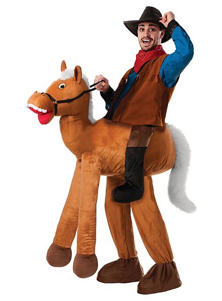 Costume da cowboy con cavallo - maskworld.com