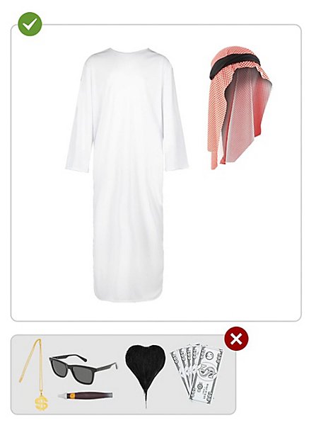 Costume da principe tribale arabo - maskworld.com