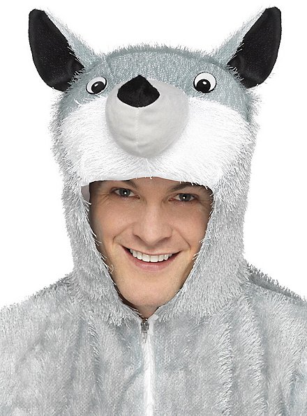 Costume de loup moelleux à capuche - maskworld.com
