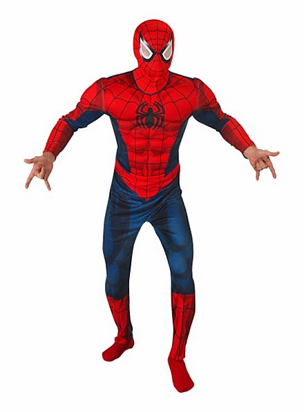 Costume Originale Con Tuta Muscolare Di Spider Man