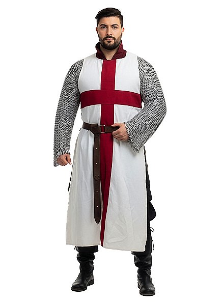 Cotta d'armi con croce rossa dei Templari - André - maskworld.com