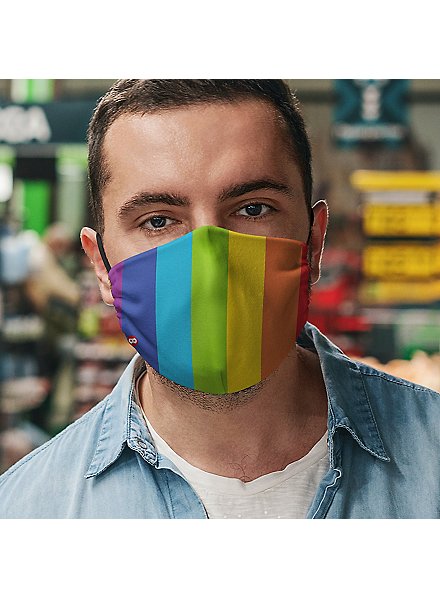 Cotton mask rainbow - maskworld.com
