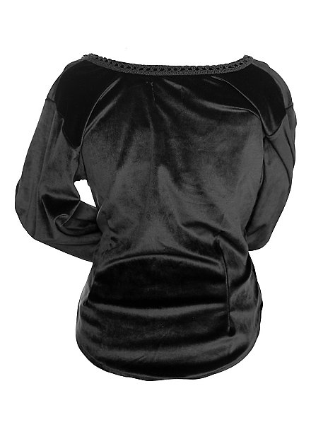Countess Velvet Blouse, black - maskworld.com