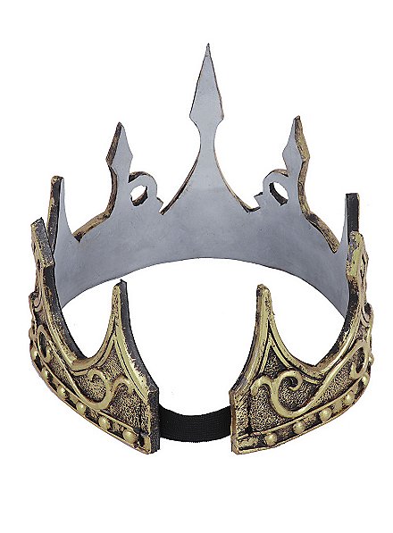 Couronne royale fantaisie en plastique bronze - maskworld.com