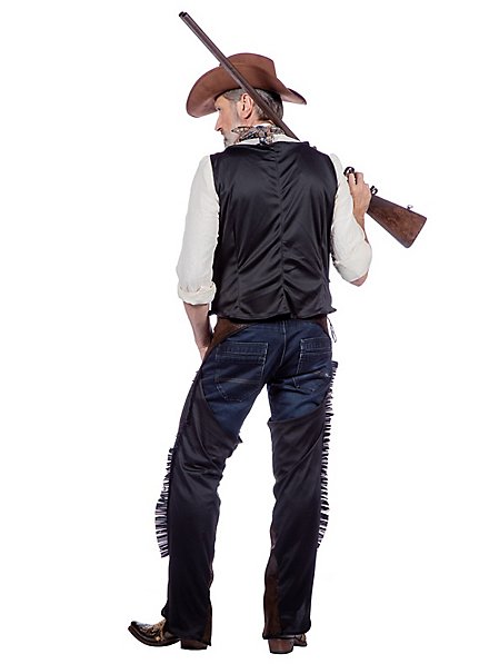 Cowboy Faux Leather Vest & Chaps - maskworld.com