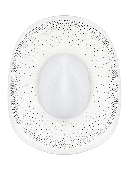 Cowboy Hat With Rhinestones White - maskworld.com