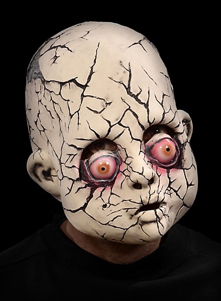 Creepy doll head mask - maskworld.com