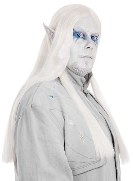 Extra Long Wig white - maskworld.com