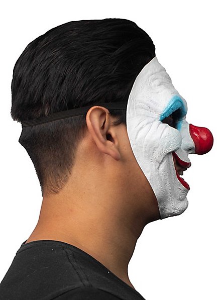 Demi-masque de clown d'horreur souriant - maskworld.com