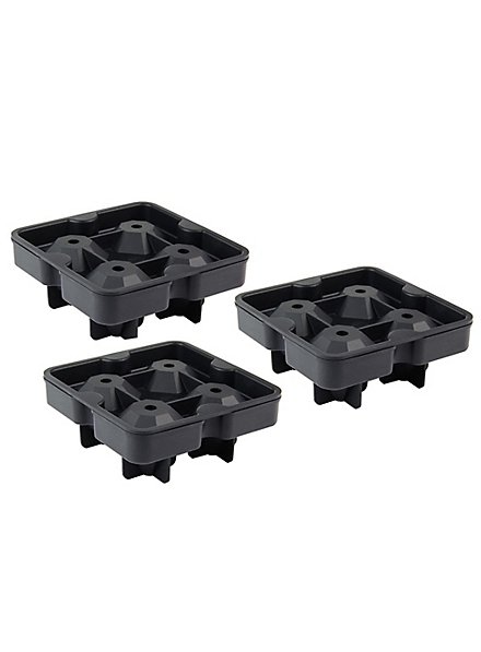 Diamant Eiswürfel Silikonform für Eiswürfel und zum Backen 4-fach ...