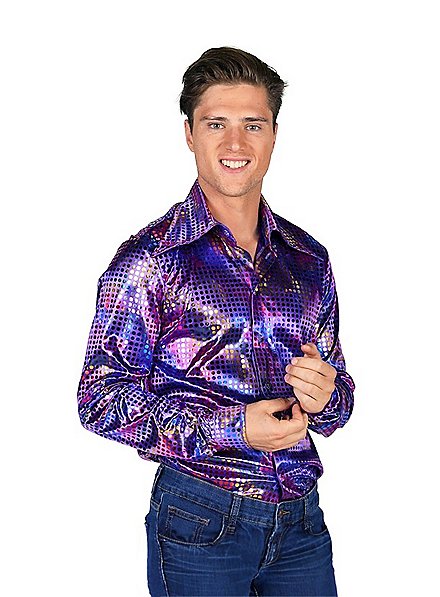 Disco shirt purple - maskworld.com