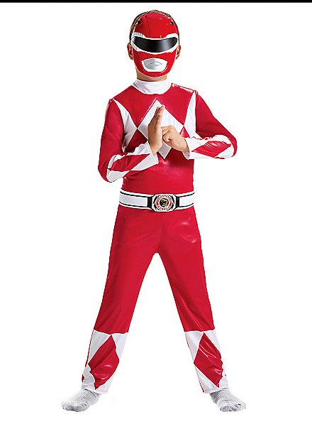 Disfraz de Power Rangers Rojo para Niños - maskworld.com