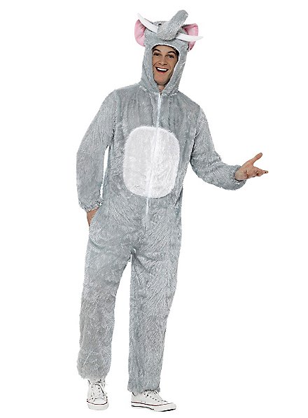 Disfraz Mono Con Capucha De Elefante Suave - maskworld.com
