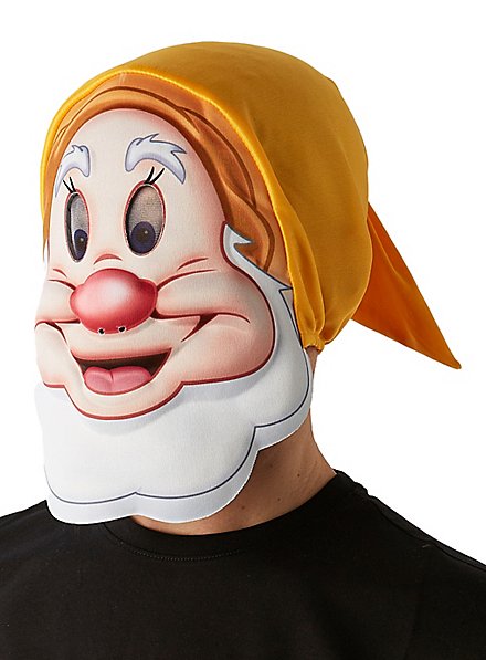 Disney's The Seven Dwarfs Happy fabric mask with cap - maskworld.com