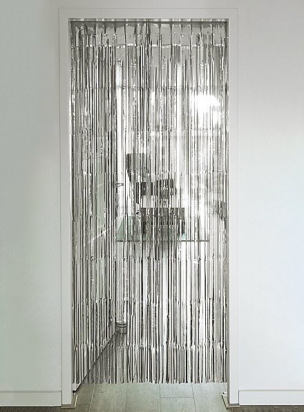 Door curtain silver metallic - maskworld.com