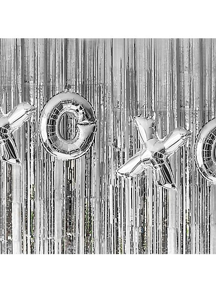 Door curtain silver metallic - maskworld.com