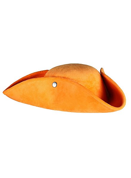 Einfacher Piraten Dreispitz neon-orange - maskworld.com