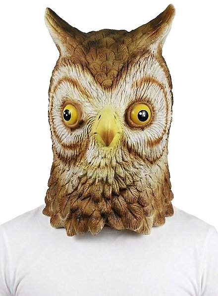 Eule Maske aus Latex - maskworld.com