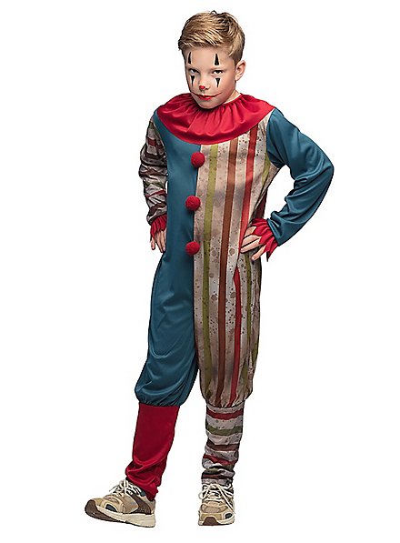 Evil fairground clown costume for children - maskworld.com