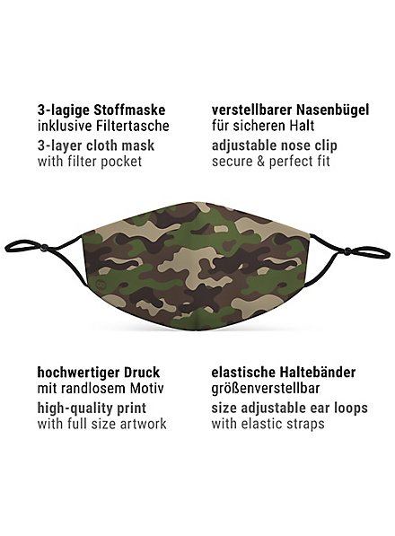 Fabric mask camouflage - maskworld.com