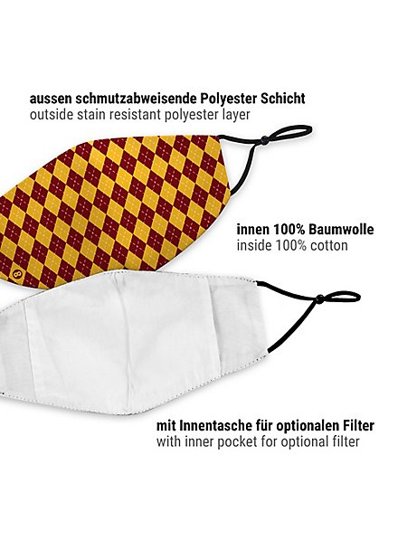 fabric mask for children magic school red - maskworld.com