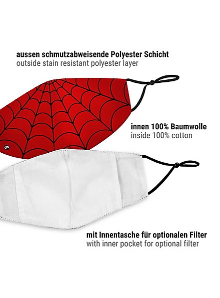 Fabric mask for children Red Spider - maskworld.com