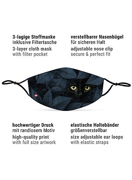 Fabric Mask for Kids Cat - maskworld.com