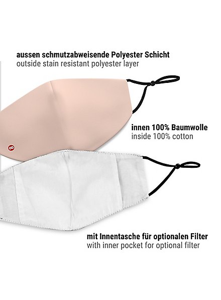 Fabric Mask pink - maskworld.com