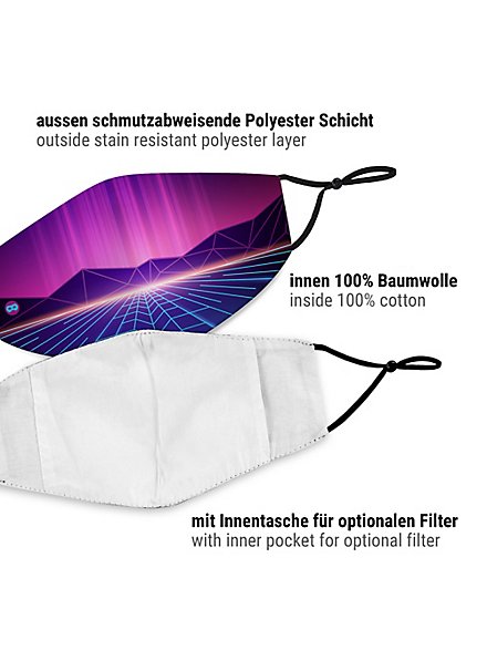 Fabric mask retro game - maskworld.com