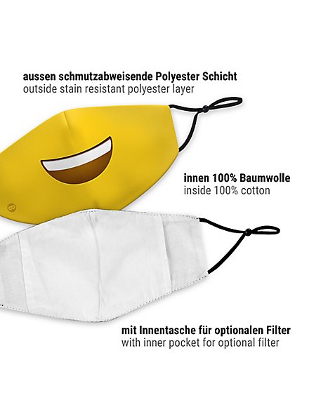 Fabric mask smiley - maskworld.com