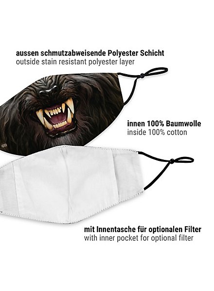 Fabric mask werewolf - maskworld.com