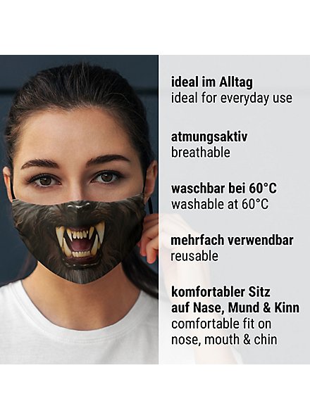 Fabric mask werewolf - maskworld.com