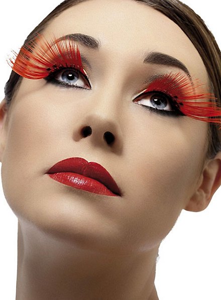 False eyelashes Red Flame - maskworld.com