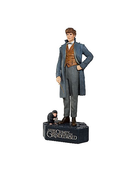 Fantastiske Skabninger - Newt Scamander Med Niffler Life-Size Statue ...