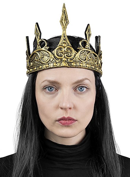 Fantasy king crown plastic gold - maskworld.com