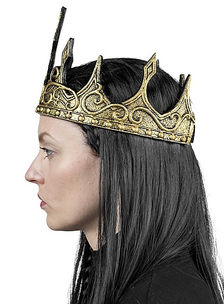 Fantasy king crown plastic gold - maskworld.com