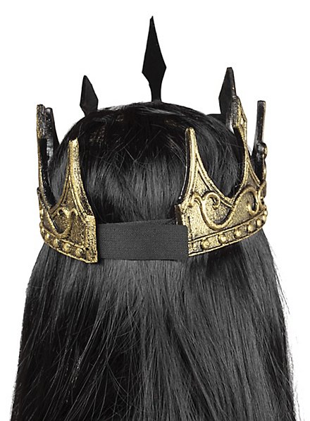 Fantasy king crown plastic gold - maskworld.com